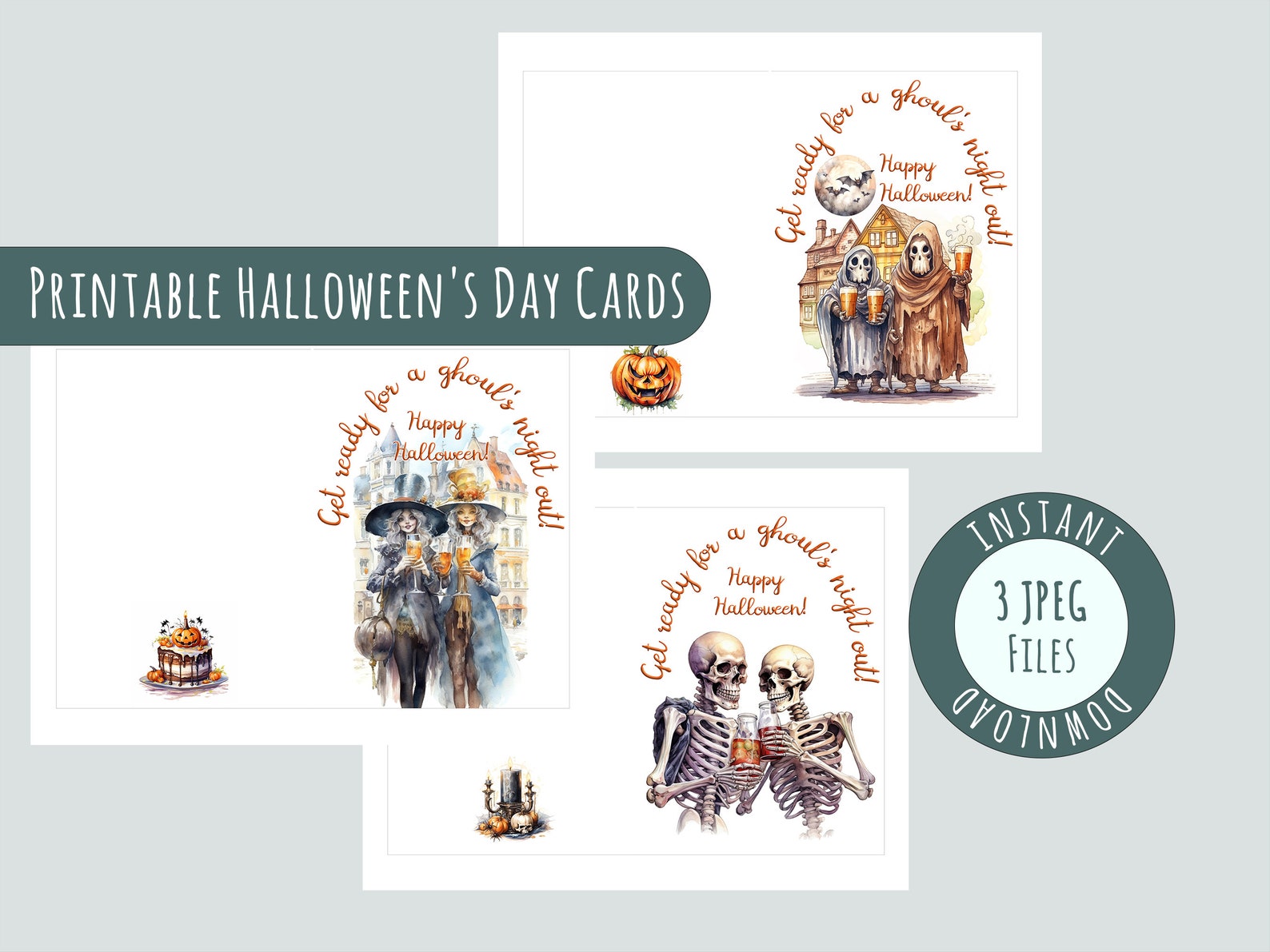 Halloween Gift Cards, Printable Halloween Cards Letter Format ...