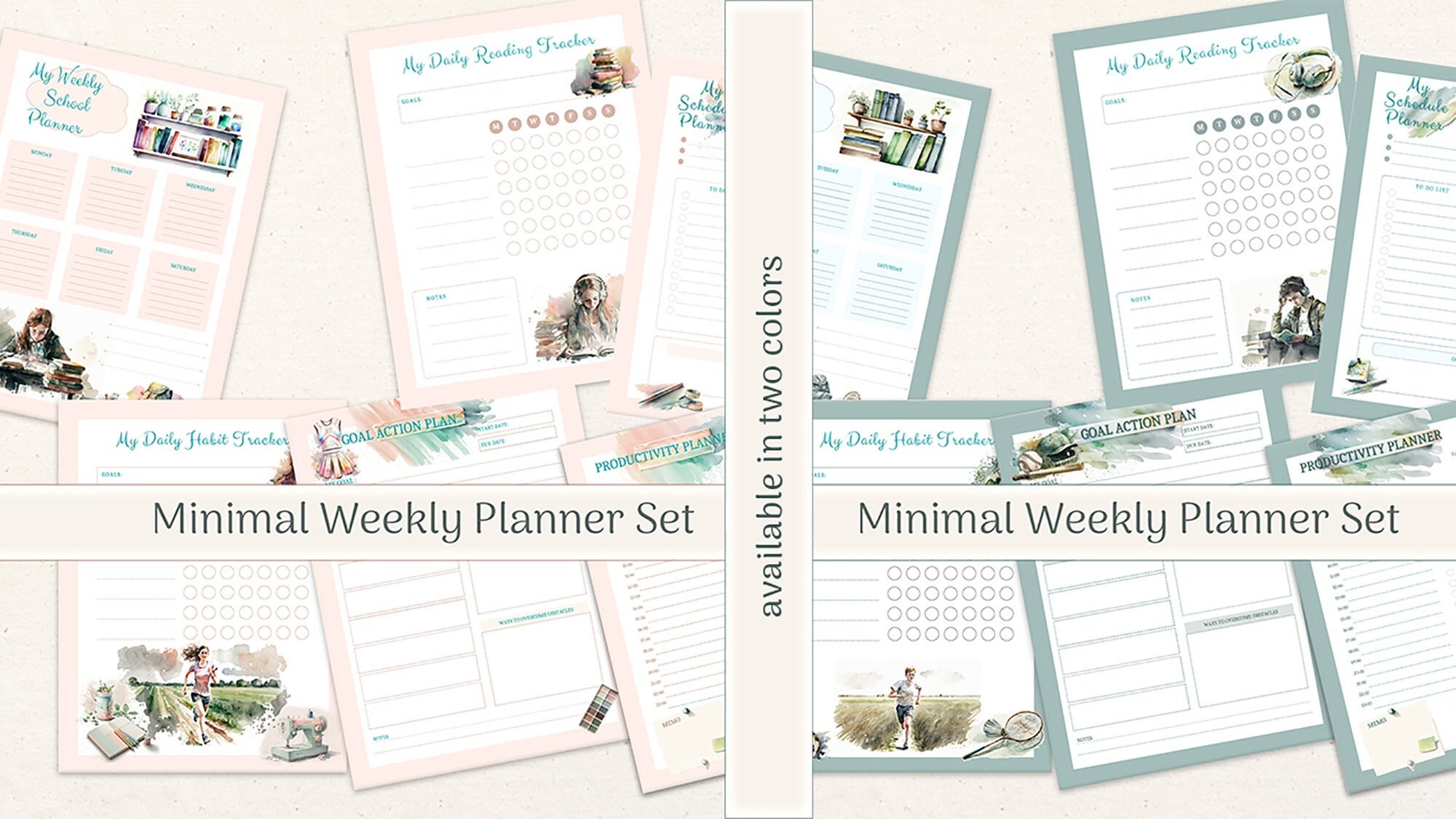 ADHD Printable Planner for Kids: Organizational Daily Schedule ...