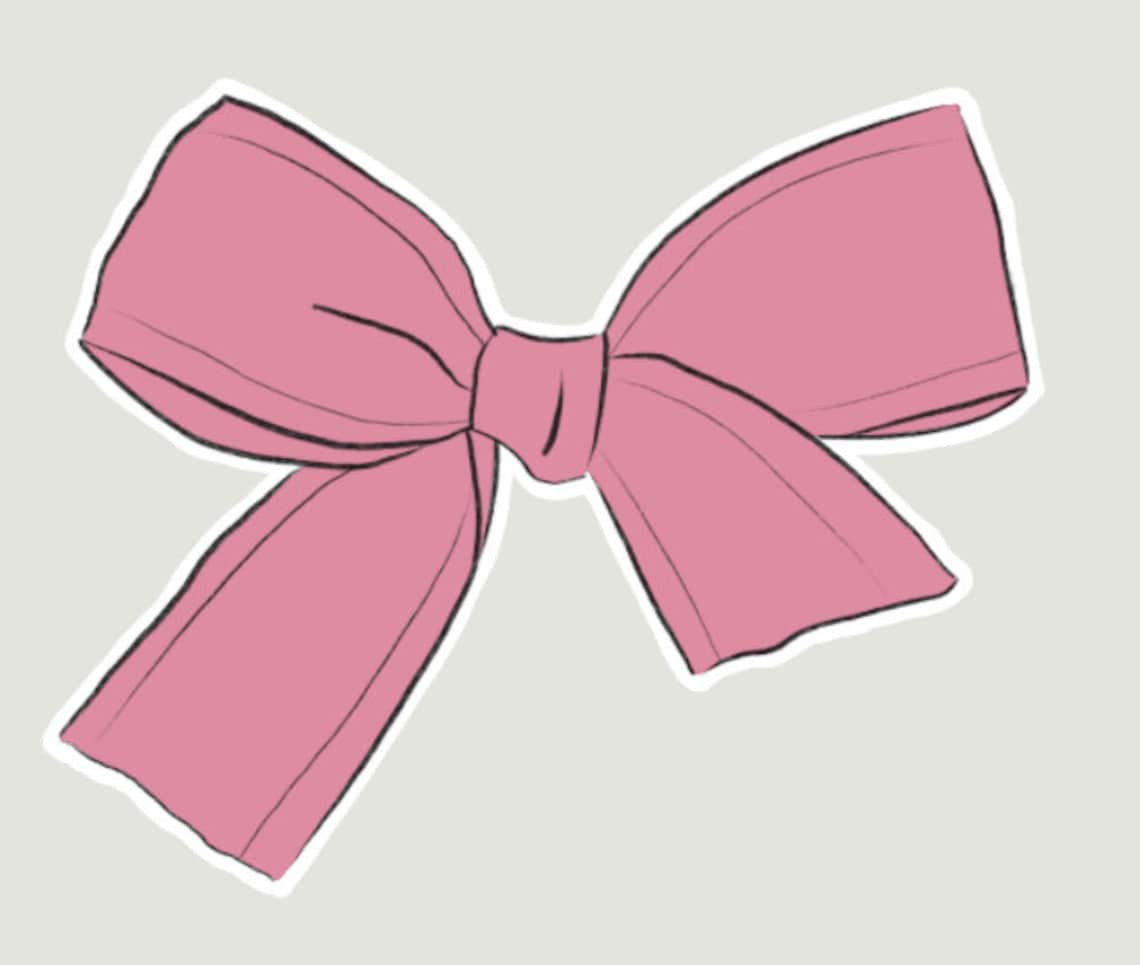 Pink Bow Digital Planner Sticker - Etsy