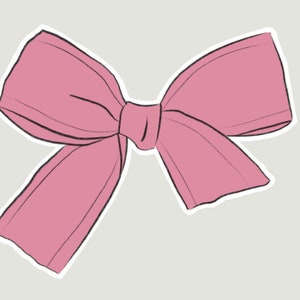 Pink Bow Digital Planner Sticker - Etsy