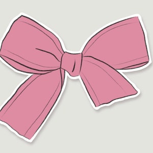 Pink Bow Digital Planner Sticker - Etsy