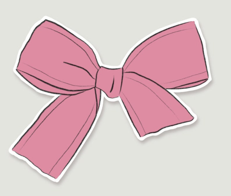 Pink Bow Digital Planner Sticker - Etsy