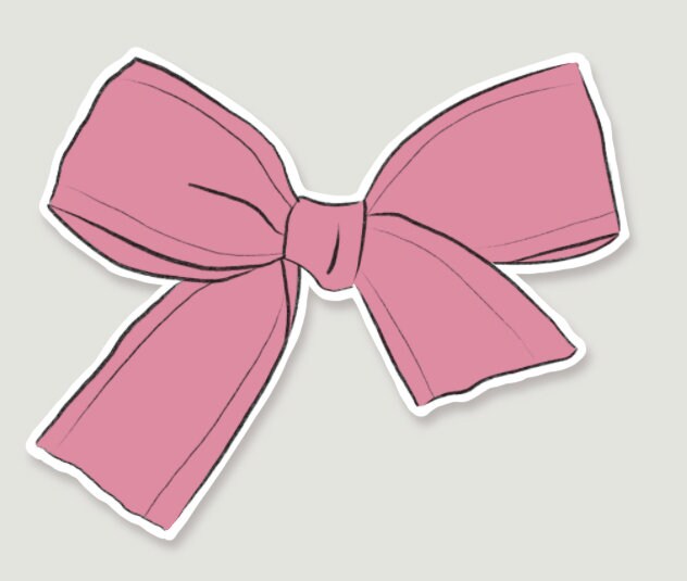 Pink Bow Digital Planner Sticker - Etsy