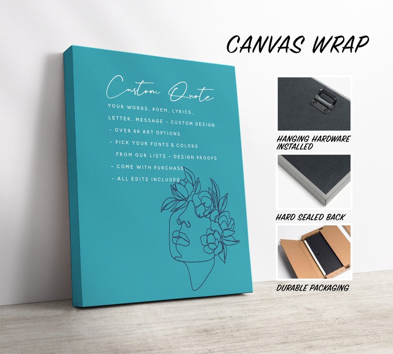 Custom Quote Print Word Art Poster Framed Wall Art - Etsy