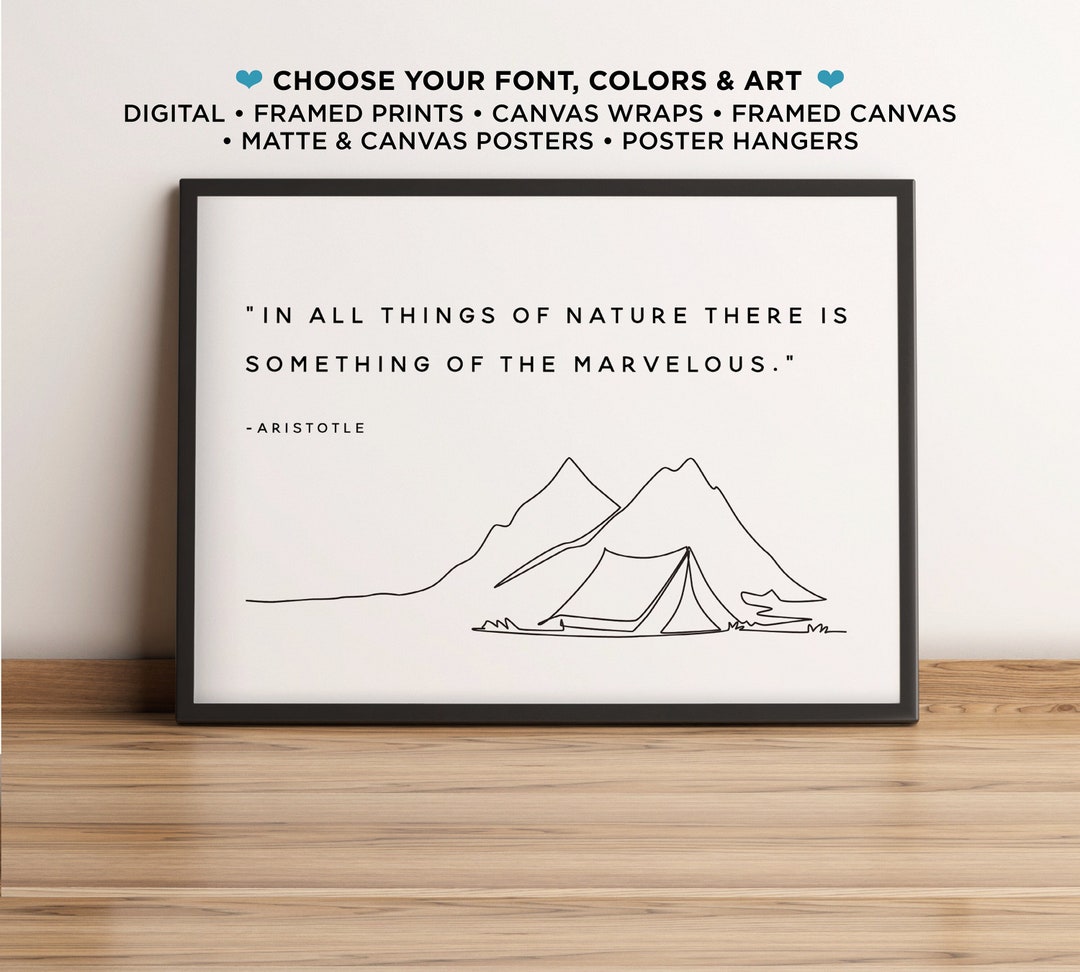 Custom Text Print Poster Framed Wall Art Personalized Poem Printable ...