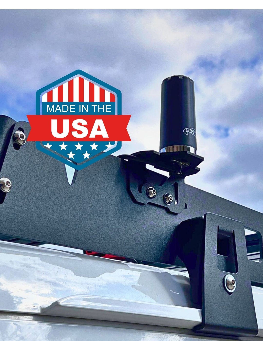 Roof Rack NMO Antenna Mount for GMRS / HAM Radios - 3/4" or 3/8" 90 ...