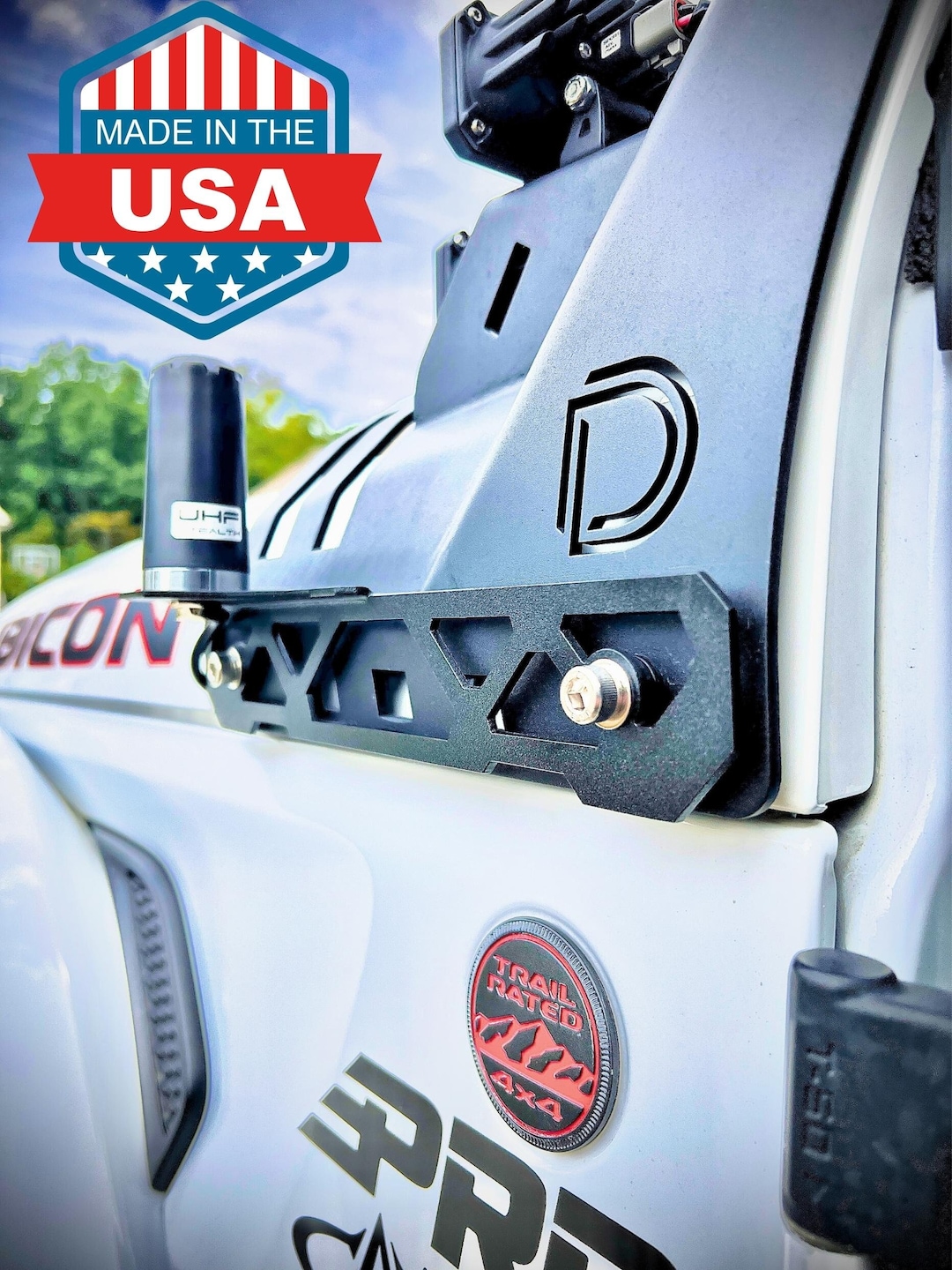 Jeep JL JT Nmo Cowl Antenna Bracket | Driver or Passenger Side | Off ...