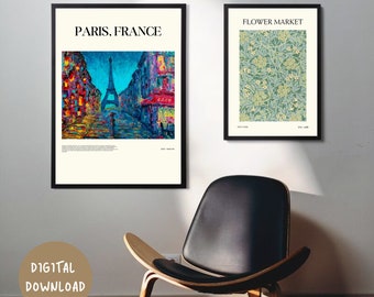 Printable Paris France Poster - Etsy