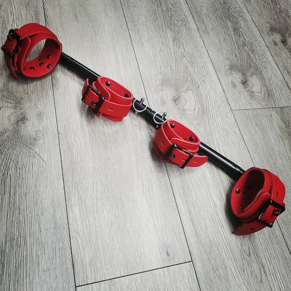 Leather Spreader Bar Adjustable - Etsy