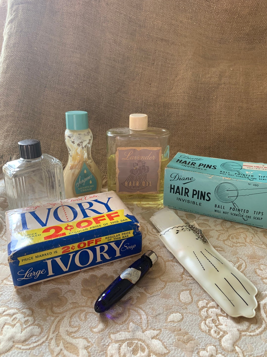 Vanity Beauty Set of 7 Antique and Original Items From the 50s - Etsy