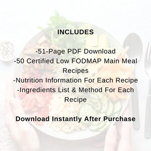 50 Low FODMAP Main Meal Recipes, Low FODMAP Recipes, Created by a ...