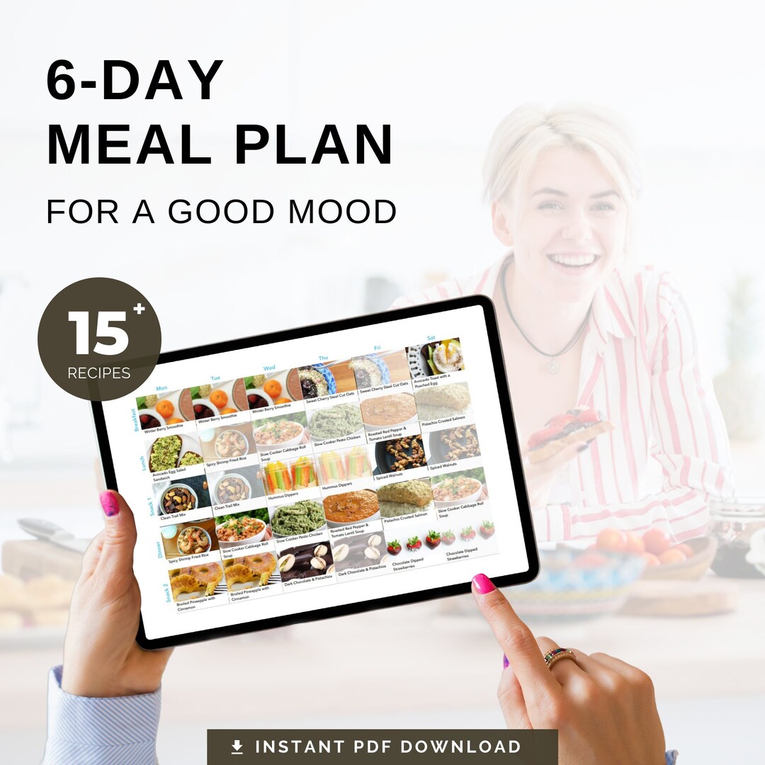 6-day Good Mood Meal Plan Including Recipes, Weekly Shopping List ...