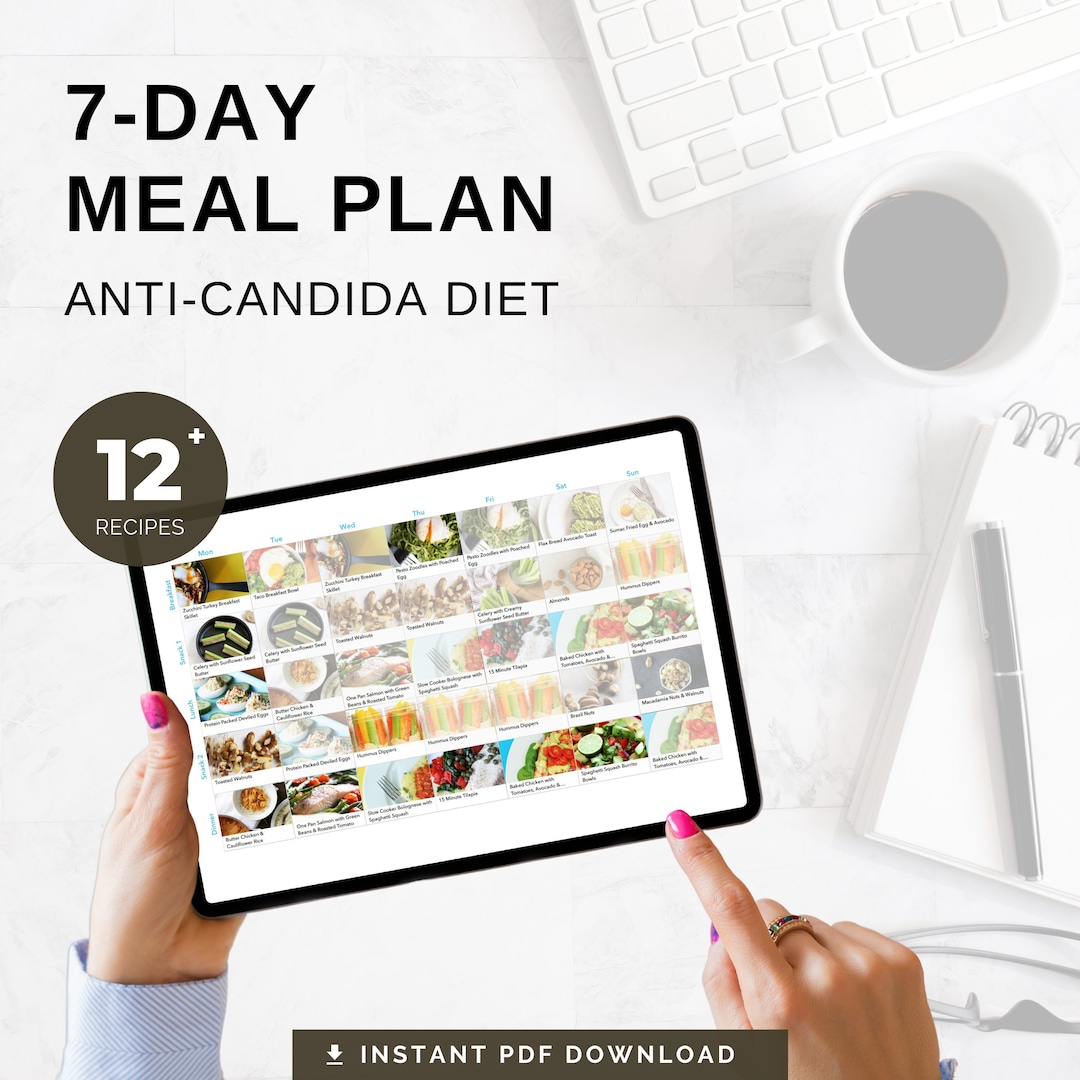 7-day Anti-candida Meal Plan Including Recipes, Weekly Shopping List ...