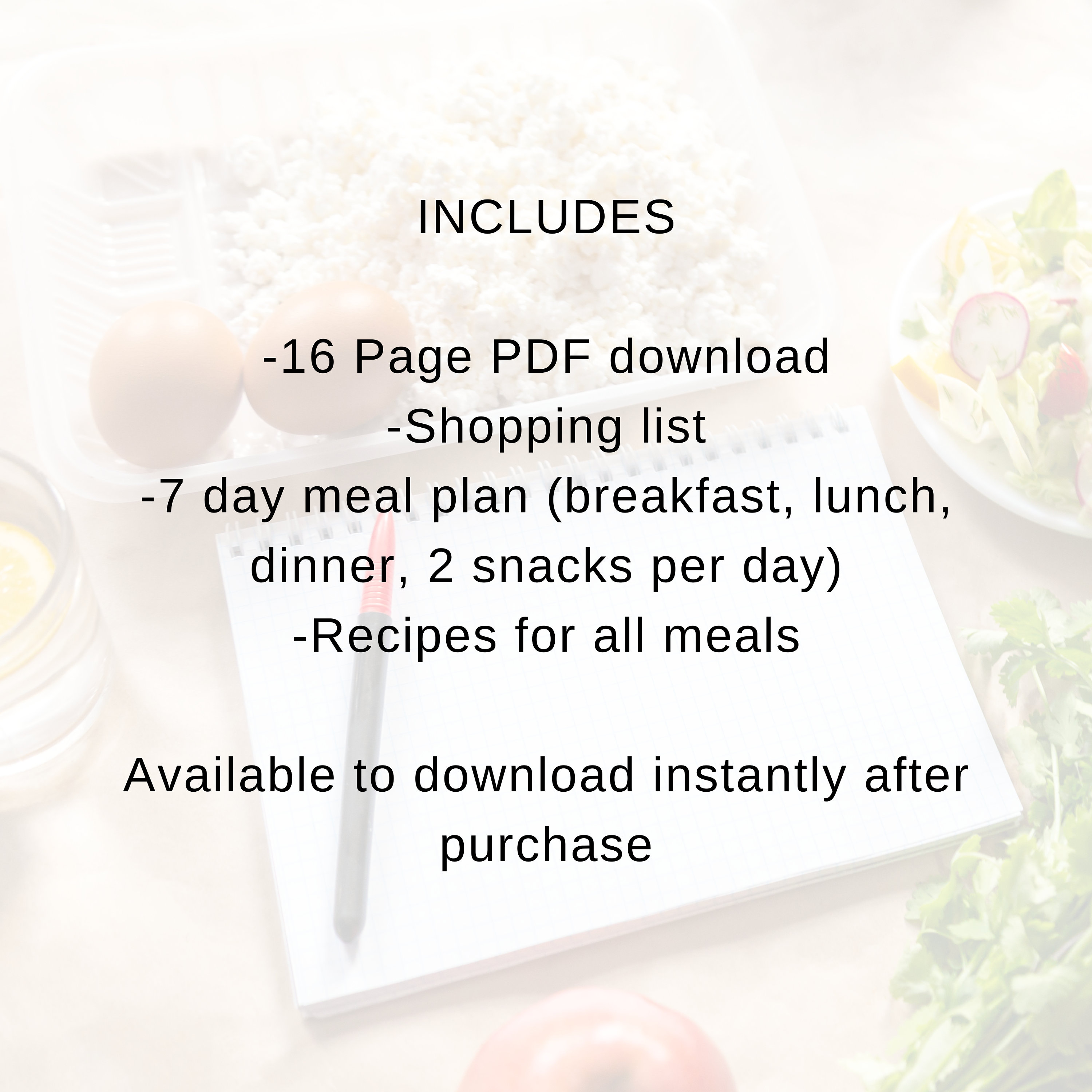 7-day Elimination Diet Meal Plan Including Recipes, Weekly Shopping ...
