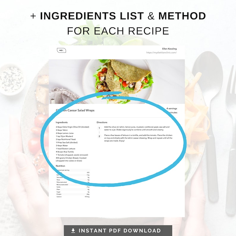 100 Healthy Recipes Ebook, Healthy Recipes, Recipe Ebook, Weekly Meal ...