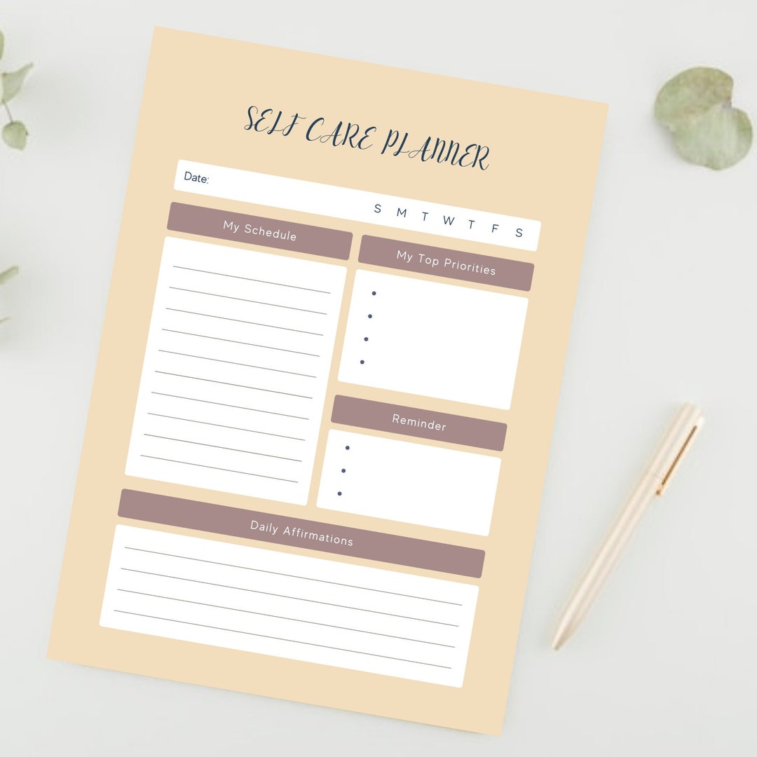 Self-care Planner || Digital Planner || to Do List || Good Notes || Pdf ...