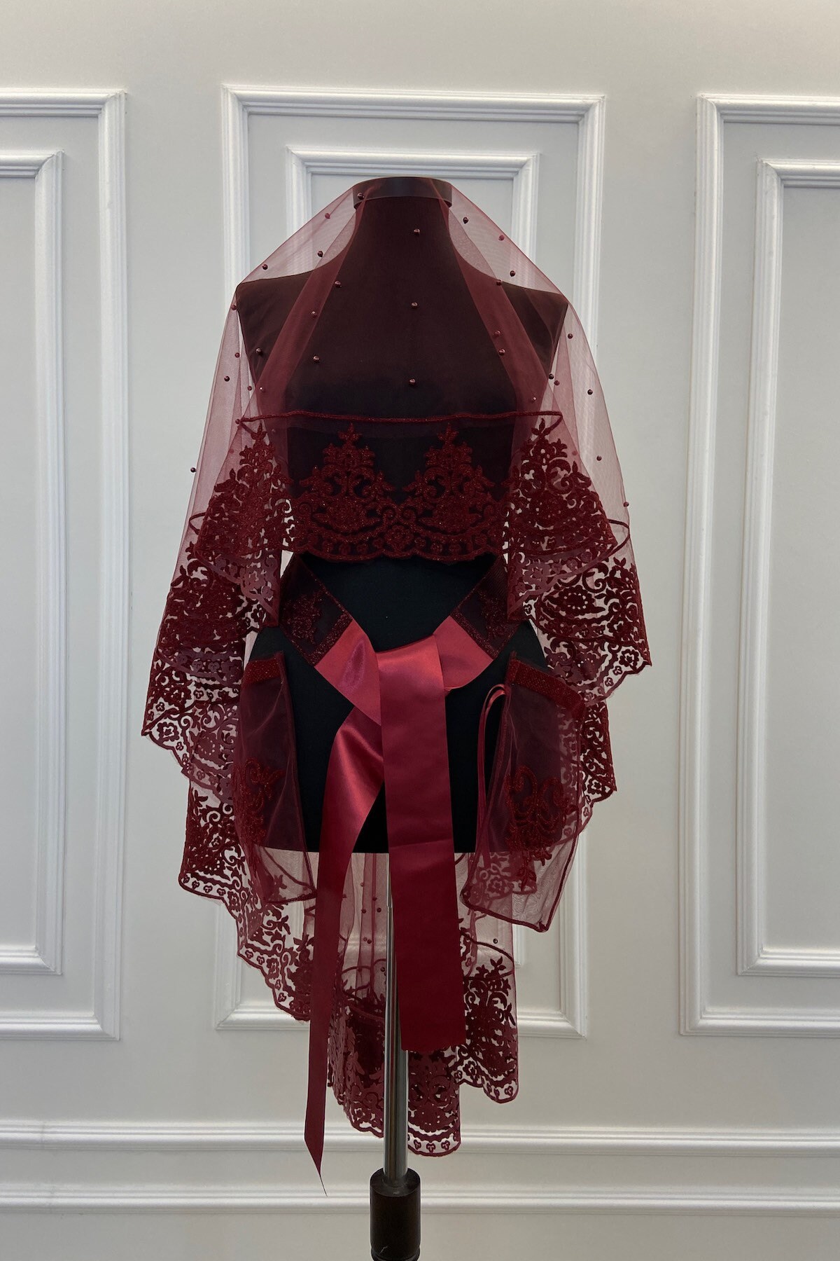 Glitter Wedding Veil Bridal Veil Henna Night Veil Set Pearl - Etsy