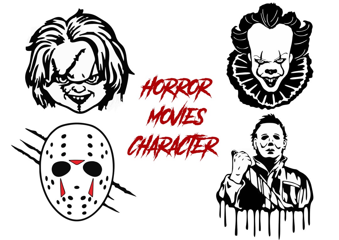 Halloween Character SVG, Bundle Horror Character SVG, Horror Characters ...