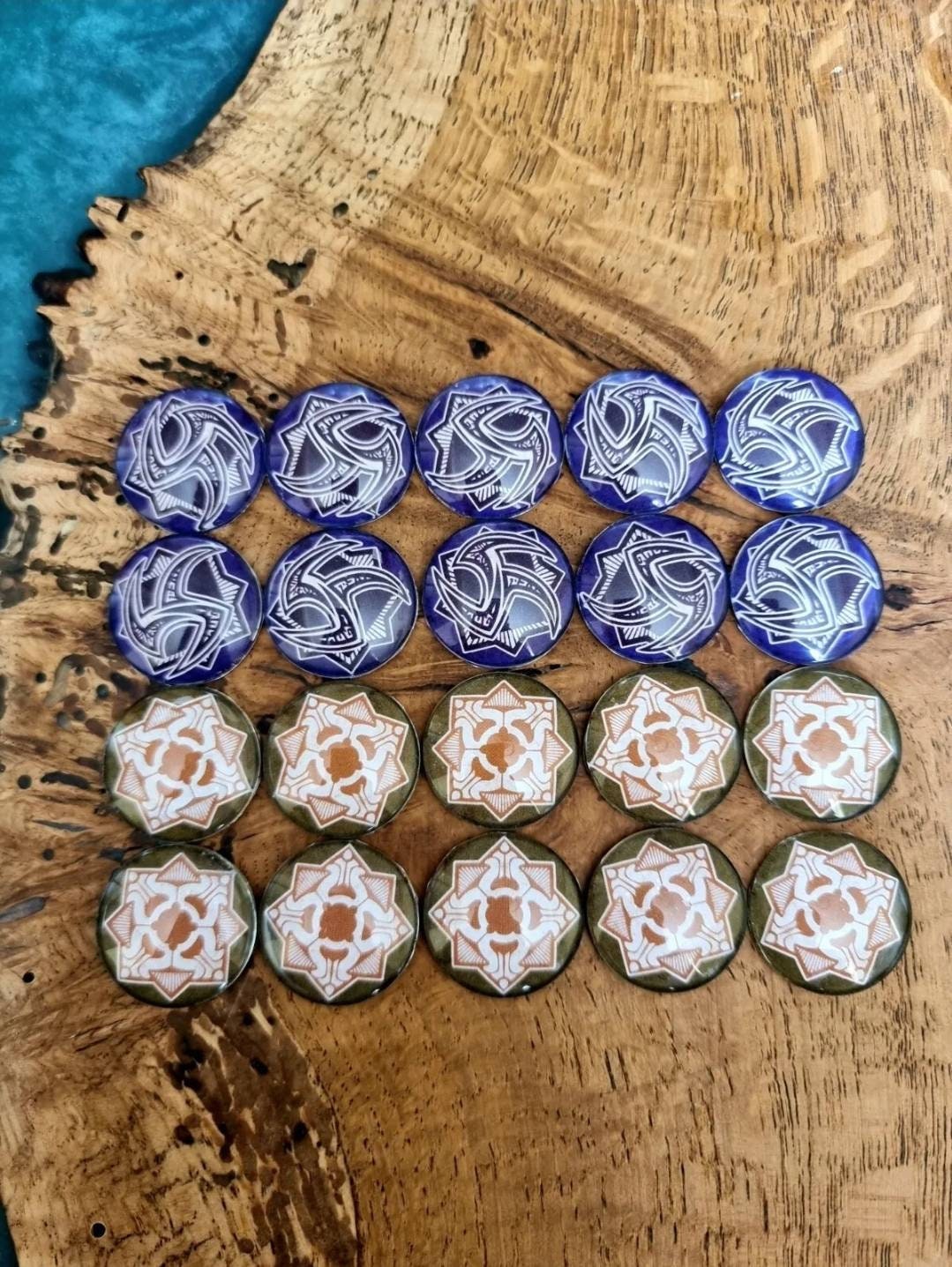Arkham Horror LCG Glass Counters/tokens - Blessed/cursed Tokens - Batch ...