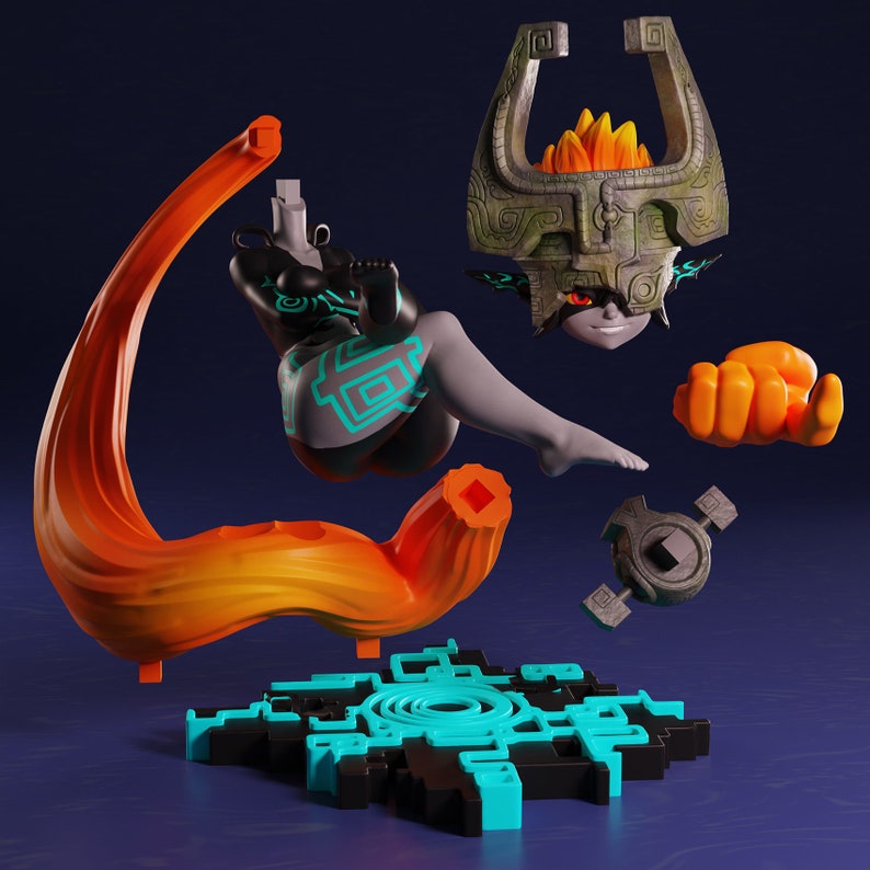3D Printed Model Kit-princess Twilight Imp Form by Polybitsart - Etsy