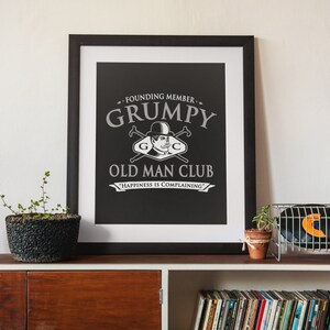 Grumpy Old Man | Grumpy PNG | Christmas Gift for Dad | Christmas Gift ...