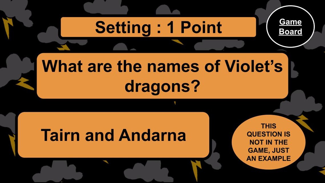 Onyx Storm Trivia Game - Etsy