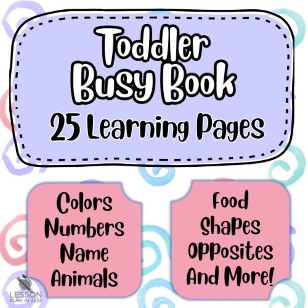 Toddler Learning Binder | 25 Interactive Preschool Activities (digital ...