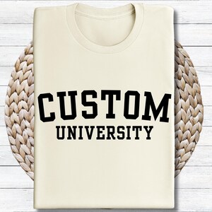 Custom University T-shirt: Personalized College Student Gift - Etsy