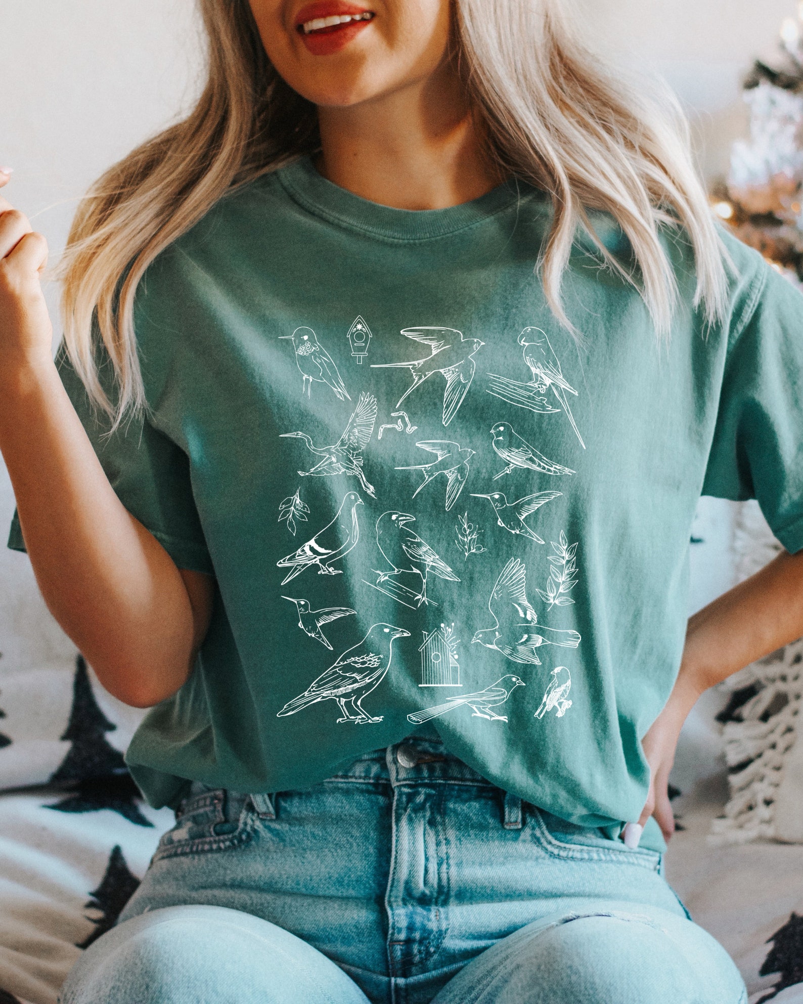 Comfort Colors® Birds Shirt, Bird Lover Shirt, Free Bird Shirt, Orange ...