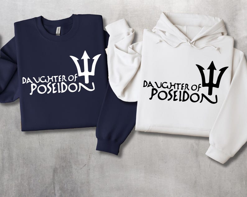 Daughter of Poseidon Sweatshirt: Greek Mythology Ocean Lover Hoodie - Etsy