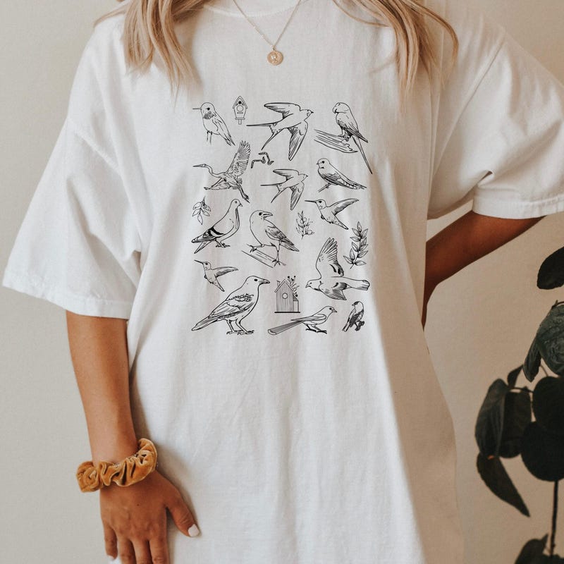 Bird Shirt - Etsy
