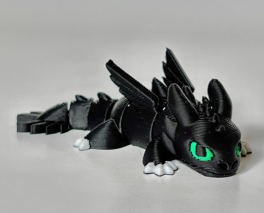 Toothless Fidget Toy Animal Fidget Toy 3D Printed Mini Animals Fidget ...
