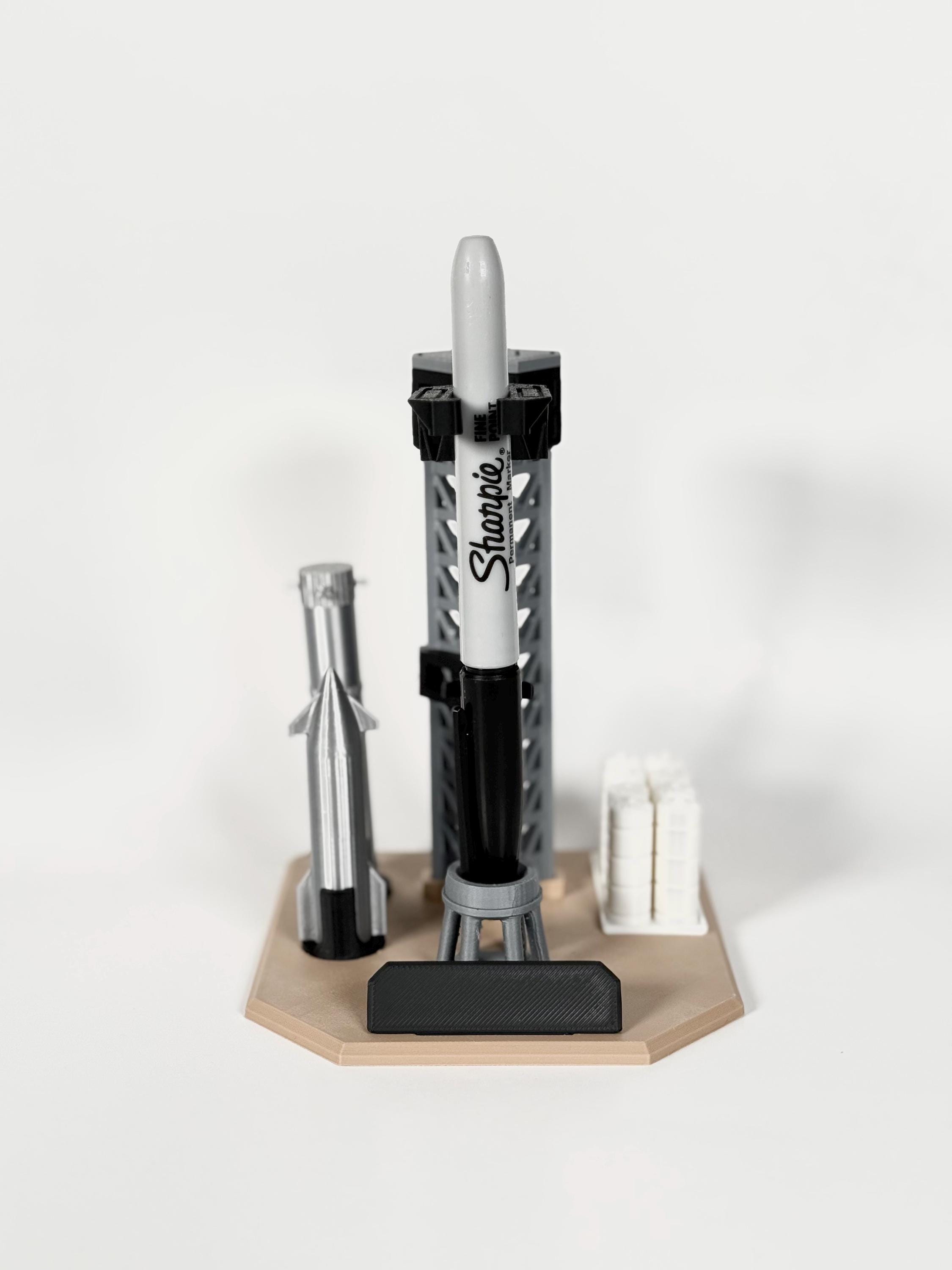 Spacex Starship Pen Holder | Modern Desk Decoration | Space and Tech ...