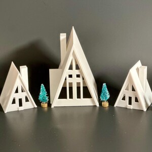A-frame Tea Light Houses – Modern Winter Decor - Etsy