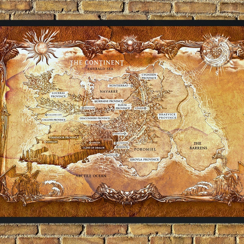 Fourth Wing Map - Etsy