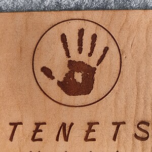 Tenets From the Dark Brotherhood, Laser Engraved on Leather the Elder ...