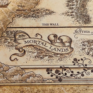 ACOTAR World High Quality Map From the Court of Thorns and Roses Series ...