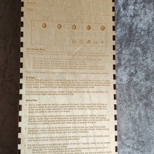 Senet, Ancient Egyptian Board Game, Handmade From Laser Engraved Wood ...
