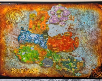 Texas World of Warcraft Style Map - Etsy