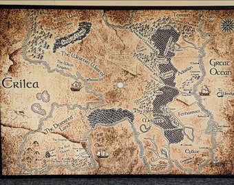 Digital Map of Erilea, Throne of Glass Art, Printable Wall Decor, 16x20 ...