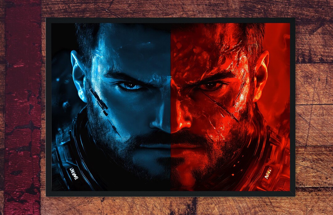 Mass Effect Commander Shepard Paragon & Renegade Poster | Sci-fi Wall ...