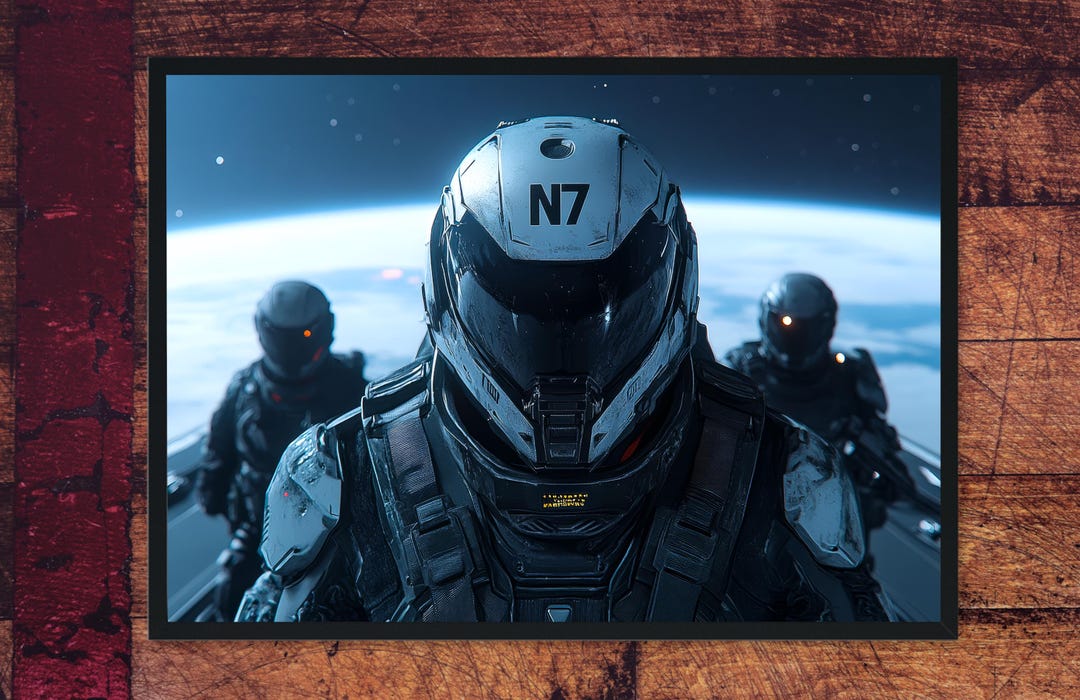 Mass Effect Inspired Heroes Poster V2| Sci-fi Wall Art | Gaming Decor ...