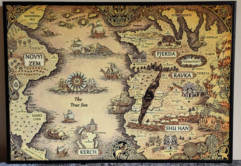 Grishaverse World Map – Inspired by Leigh Bardugo’s Grisha Universe - Etsy