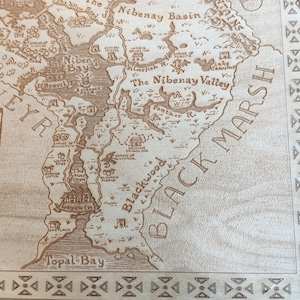 Cyrodiil, Laser Engraved Map From the Elder Scrolls IV - Etsy