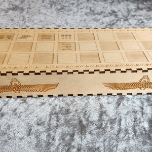 Senet, Ancient Egyptian Board Game, Handmade From Laser Engraved Wood ...