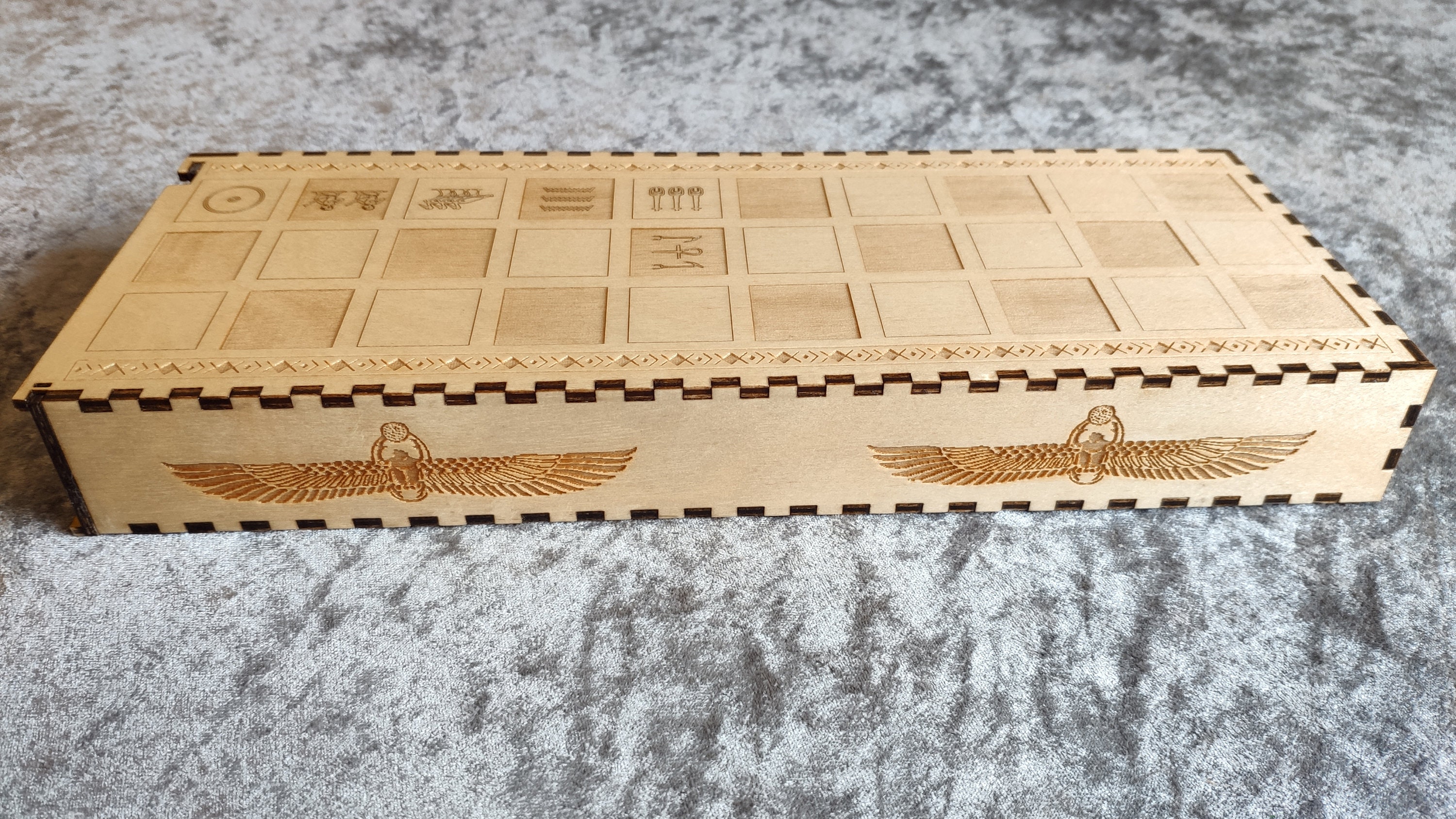 Senet, Ancient Egyptian Board Game, Handmade From Laser Engraved Wood ...