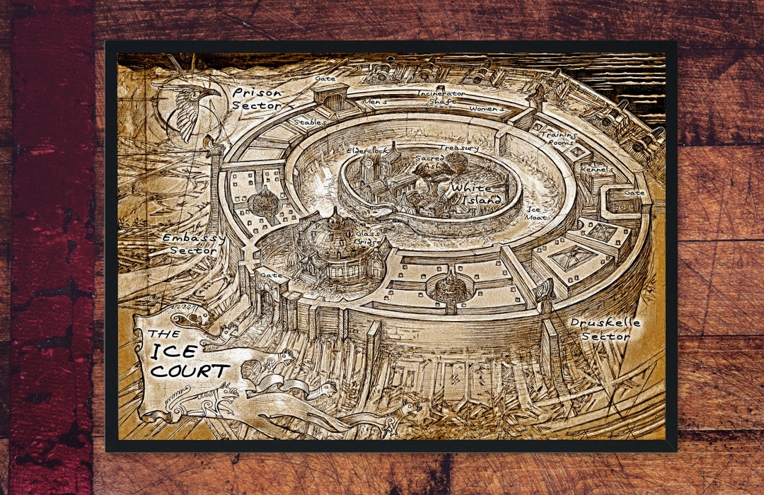 Ice Court Map – Inspired by the Grishaverse by Leigh Bardugo - Etsy
