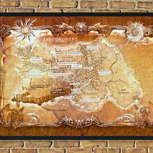 Fourth Wing Map - Etsy