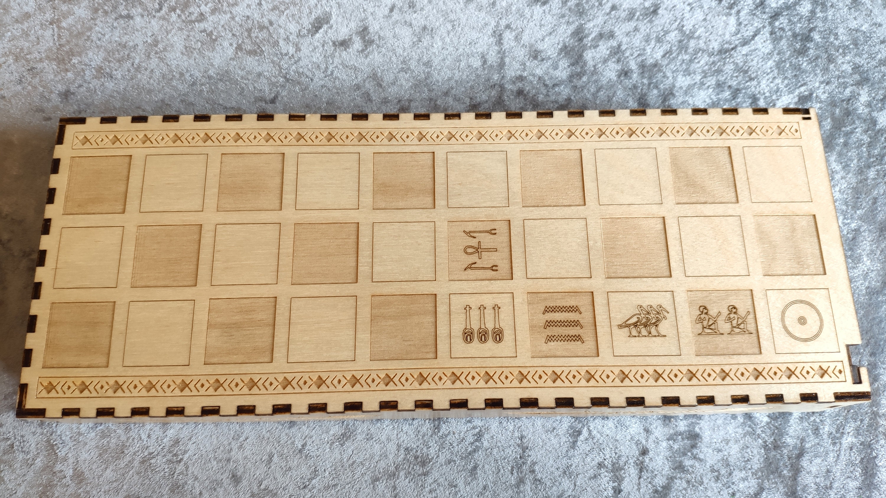 Senet, Ancient Egyptian Board Game, Handmade From Laser Engraved Wood ...