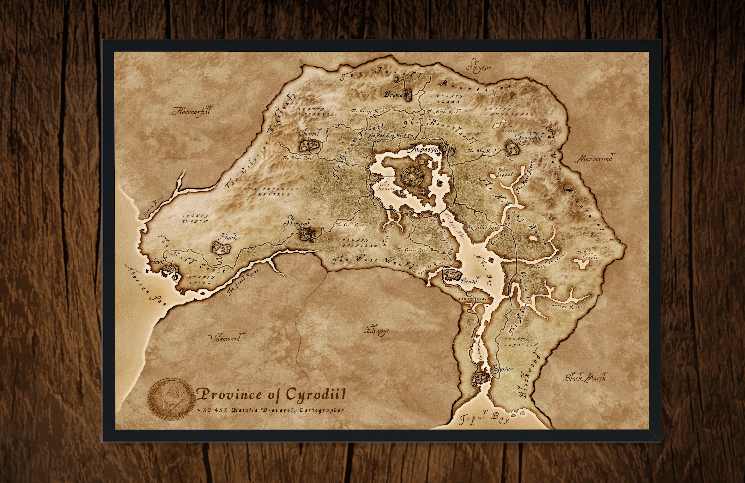 Elder Scrolls Oblivion Map